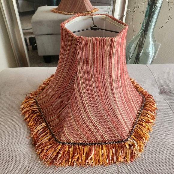 Unique Vintage | Accents | Vintage Retro 7s Look Red Orange Fringed ...